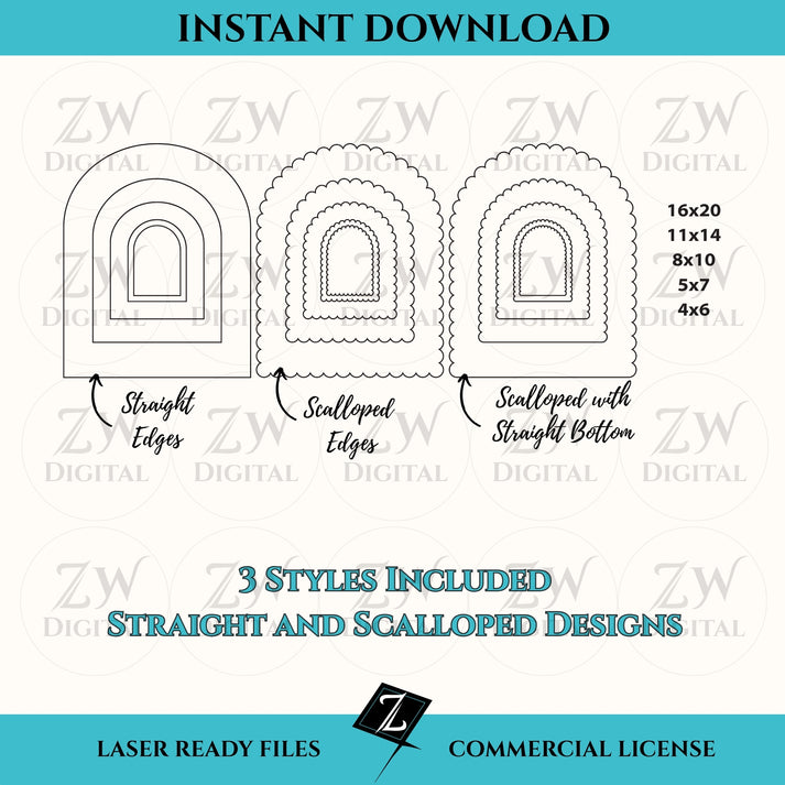Arch SVG Bundle - DIGITAL DOWNLOAD – Zig's Woodshed